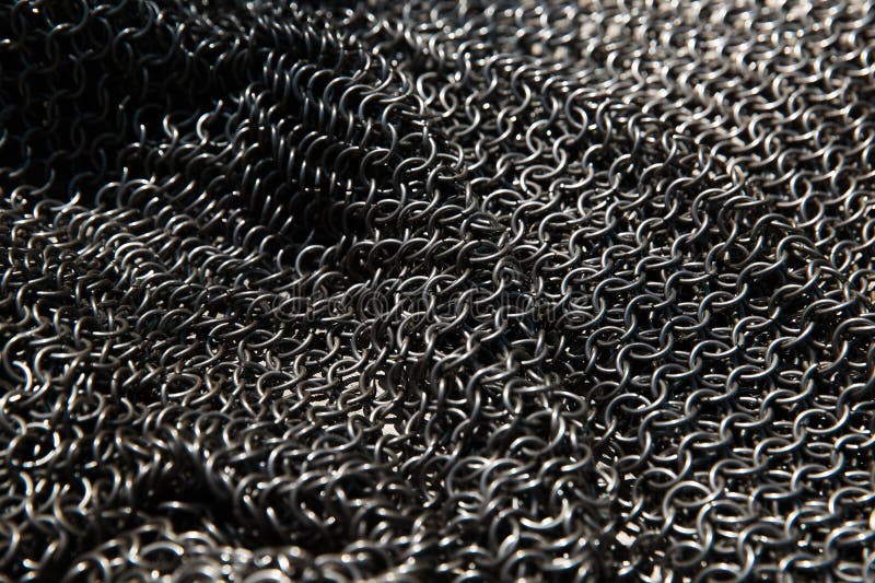Metal chain mail armor stock photo. Image of decor, grey - 108696416