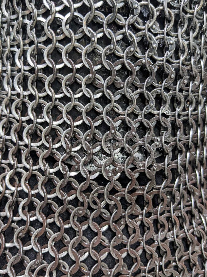 Metal Chain Mail for Knight S Armor. Stock Photo - Image of uniform ...