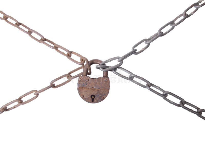 Lock and chain stock image. Image of rusty, lock, detail - 28549057