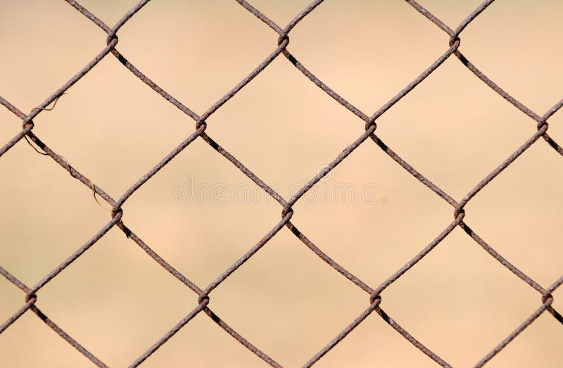Metal Chainlink Fence Over a Walkway Stock Image - Image of chain ...