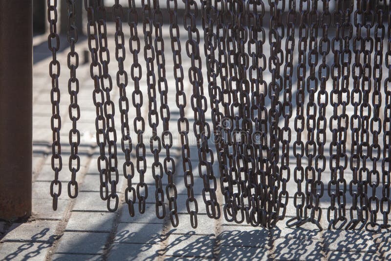 Metal Chains As an Abstract Background. Stock Photo - Image of textured ...