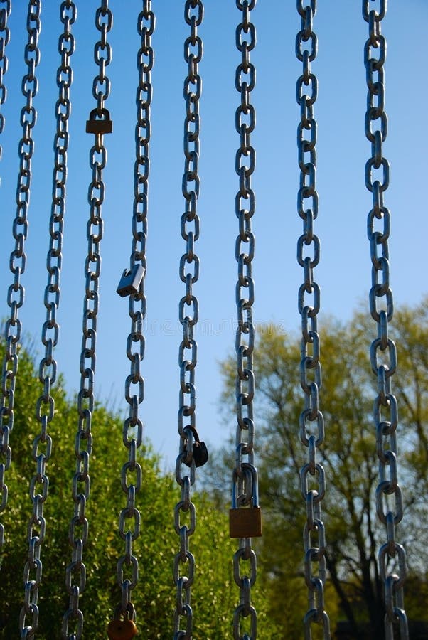 Chains on nature stock image. Image of field, horizontal - 28939579