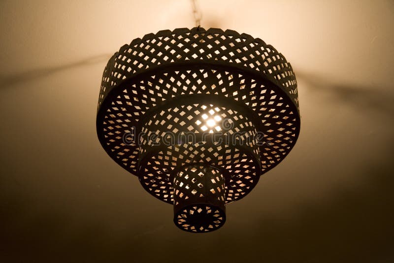 Metal chandelier stock photo. Image of decorated, lamp - 3593104
