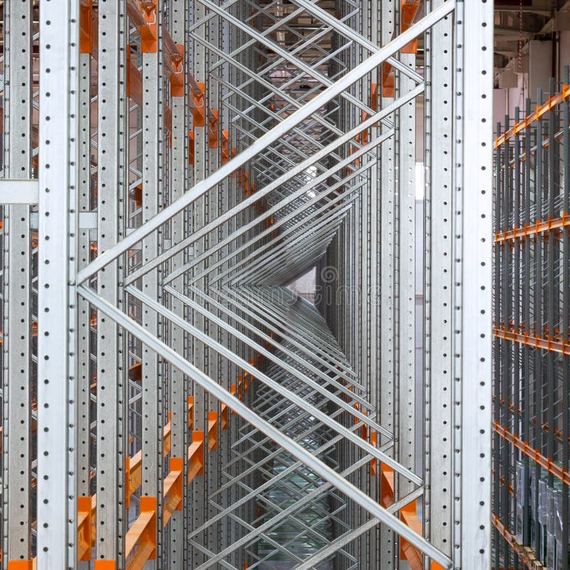 A big storage room stock image. Image of metal, shelf - 43578519