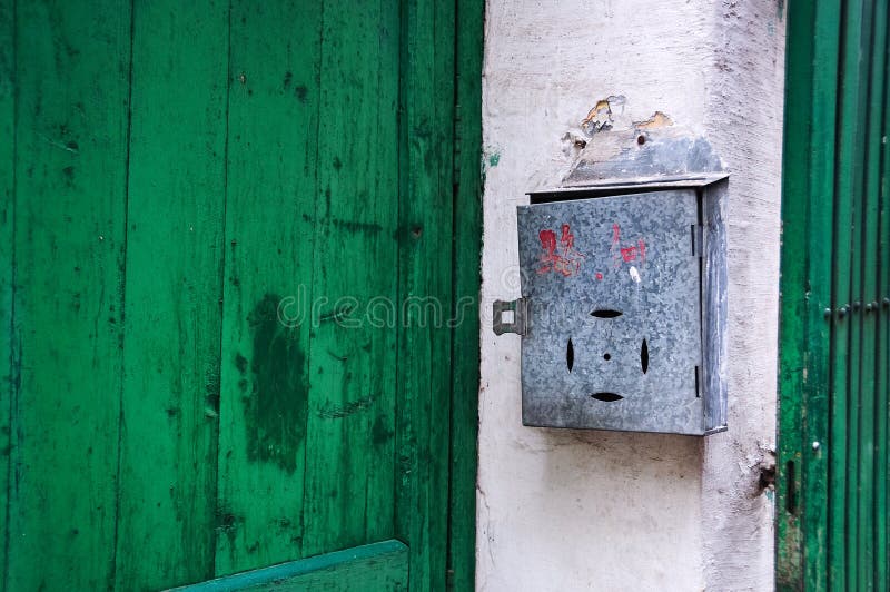 Metal Chinese Mailbox, Guangzhou, China Stock Image - Image of china ...