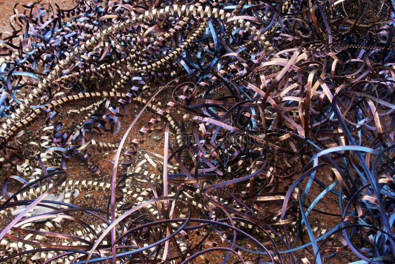 Metal Chips, Can Be Used As Background. Stock Photo - Image of ...