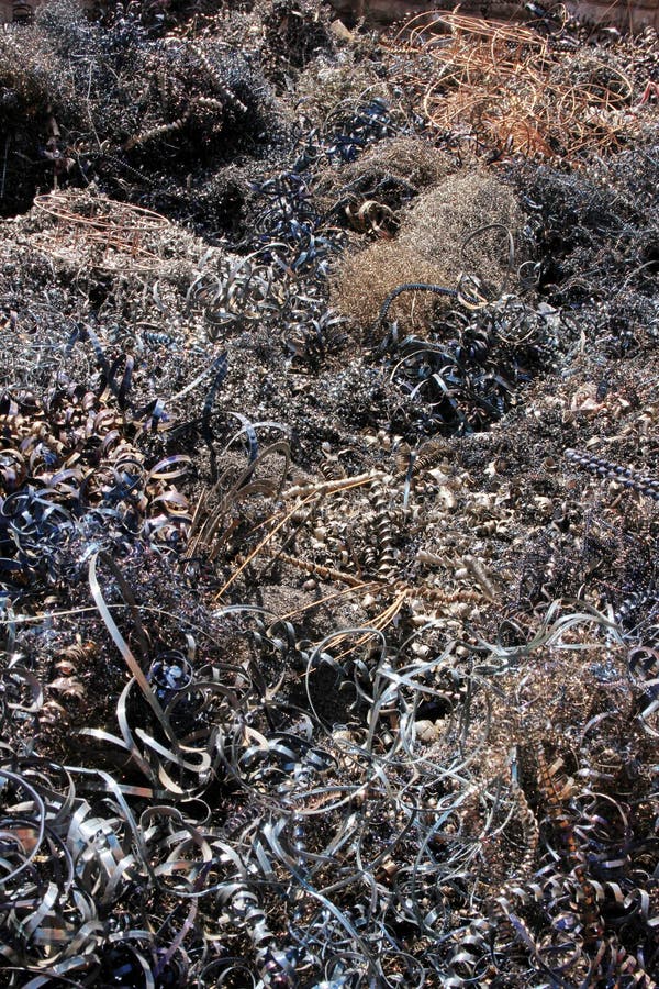 Metal Chips, Can Be Used As Background. Stock Photo - Image of cuttings ...