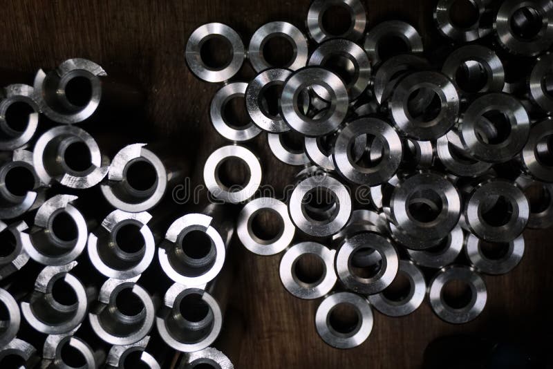 Metal circle in shape stock image. Image of chrome, design - 75114849