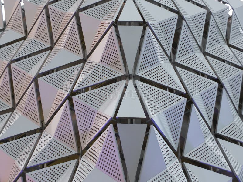 Metal Cladding on building stock image. Image of construction - 87590257