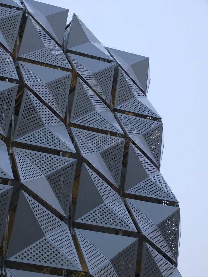 Metal Cladding on building stock photo. Image of commercial - 87592280