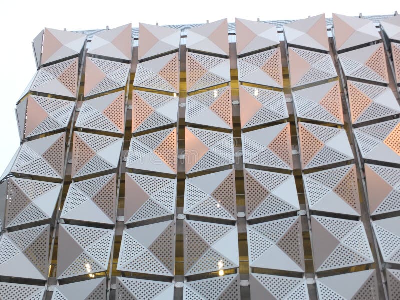 Metal Cladding on building stock photo. Image of cladding - 87593450