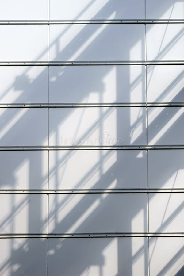 Metal cladding with shadow stock photo. Image of construction - 60223522
