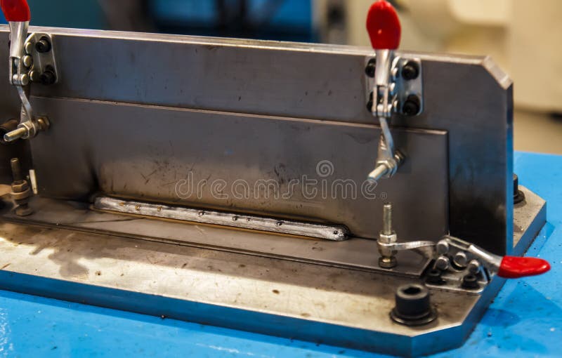 Metal in the Clamping Device Stock Photo - Image of clutch, work: 81504586