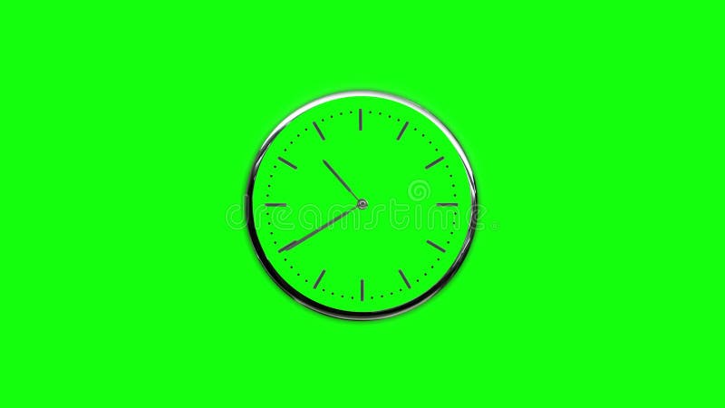 Metal Clock on Green Screen Stock Video - Video of concept, timelapse ...