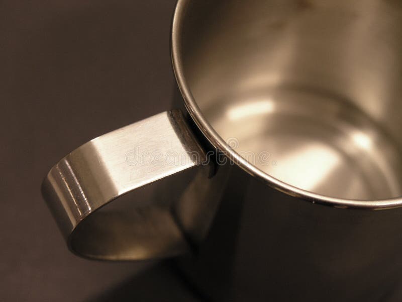 Metal Coffee Cup stock photo. Image of closeup, coffee, handle - 29636
