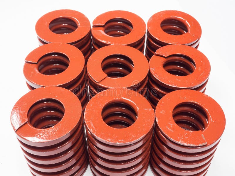 Metal Coil Spring for Mold and Die Stock Photo - Image of isolated ...
