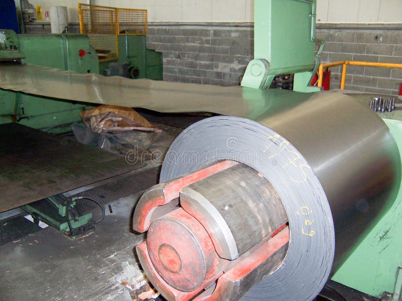 Metal Coils Plant. Industrial Environment Stock Image - Image of ...