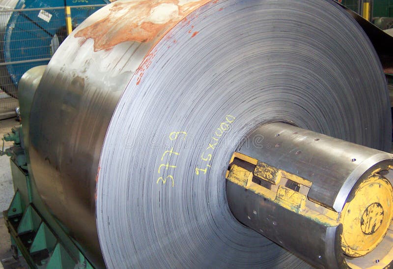 Metal Coils Plant. Industrial Environment Stock Image - Image of heavy ...