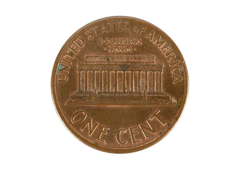 A Metal Coin in Denomination of One Cent Stock Image - Image of bank ...