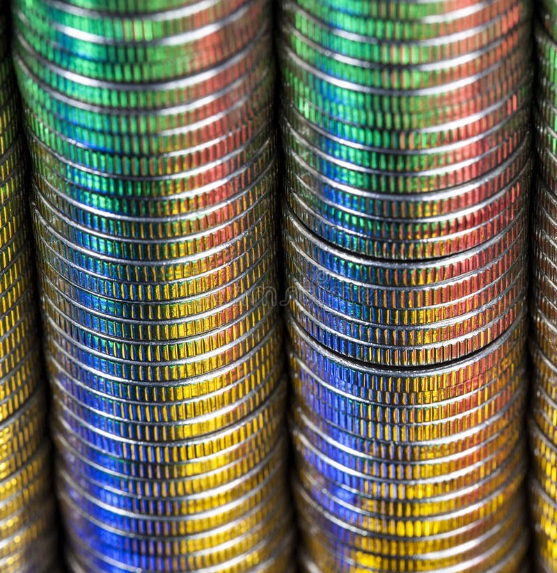 Metal Coins of Different Countries and States Stock Photo - Image of ...