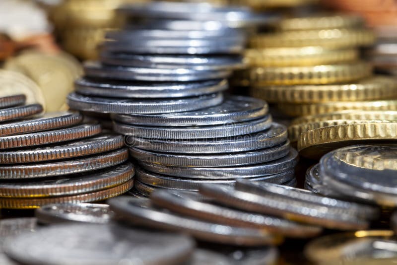 Metal Coins of Different Countries and States Stock Image - Image of ...