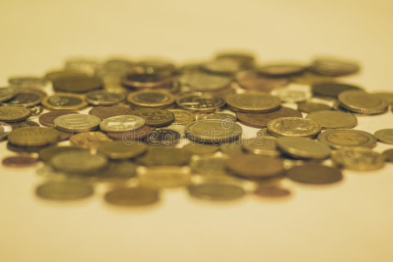 Metal Coins - Money from Different Countries Stock Image - Image of ...