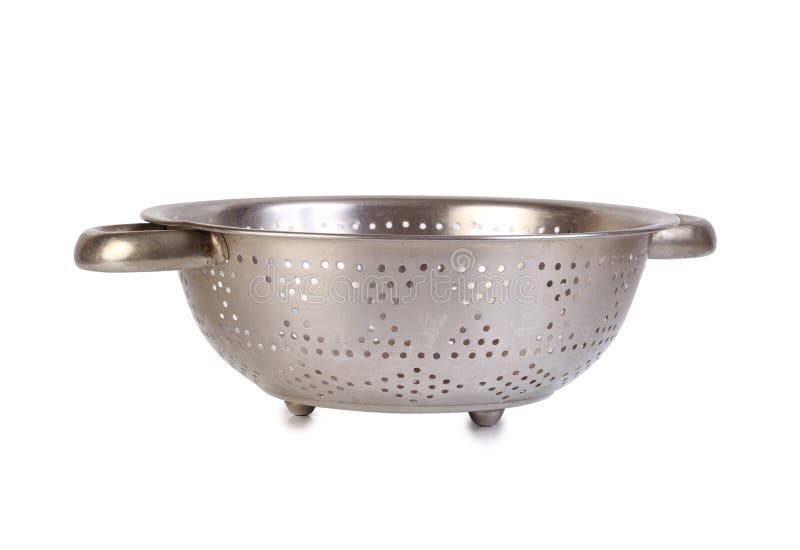 Metal colander two stock photo. Image of tool, handlies - 208108760