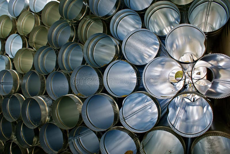Metal color tubes stock image. Image of reflection, perspective - 21757759