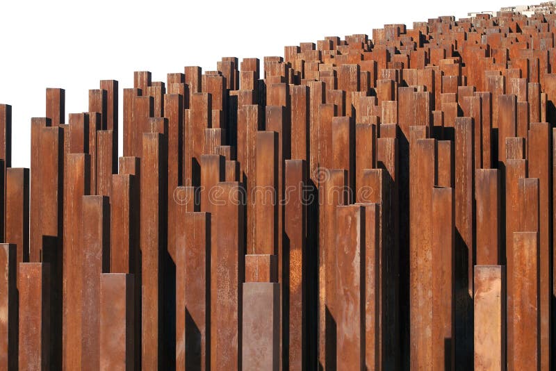 Metal columns stock image. Image of view, engineering - 31952623