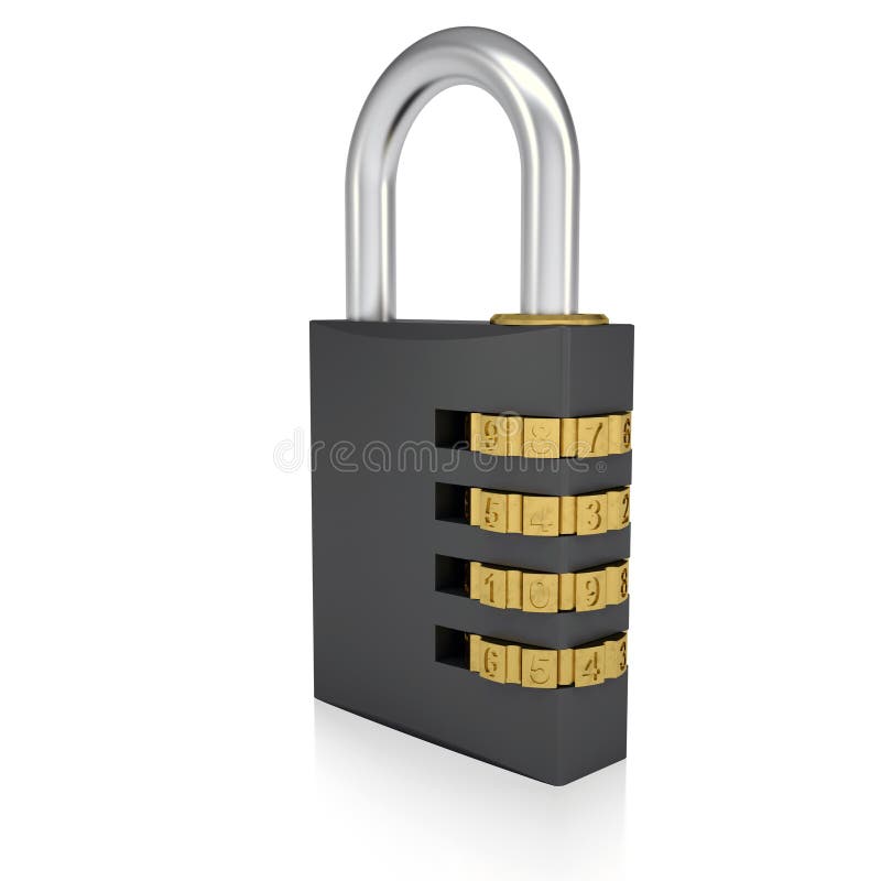 Combination Lock Four Stock Illustrations – 45 Combination Lock Four ...