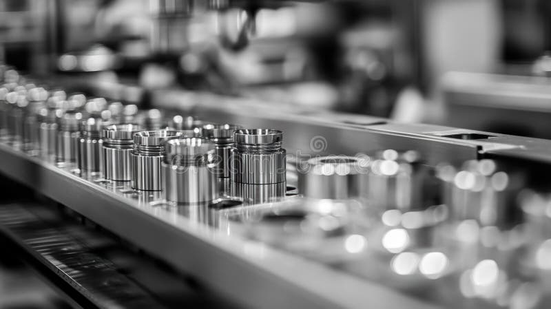 Metal Components Manufacturing Process Showing Precision Engineering ...