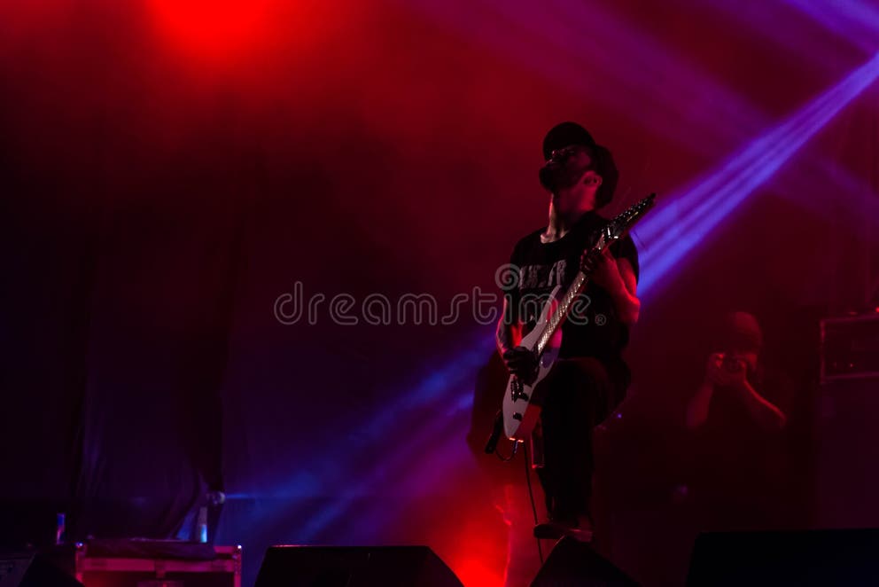 Metal concert editorial stock image. Image of playing - 68850689