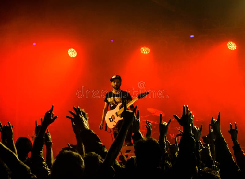Metal concert editorial stock photo. Image of darkness - 68851123