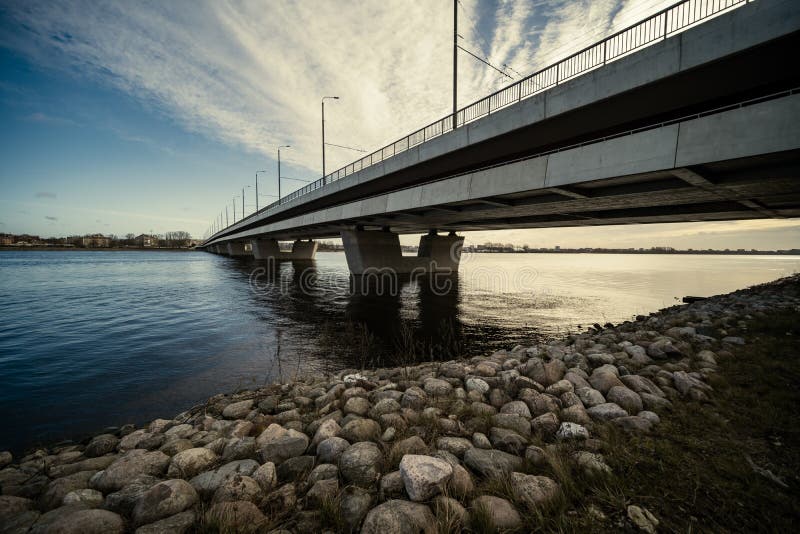 Metal Concrete Stone Bridge with Rails Stock Image - Image of landforms ...