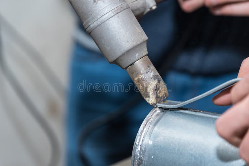 Metal Connect by Soldering - Detail Stock Image - Image of handyman ...