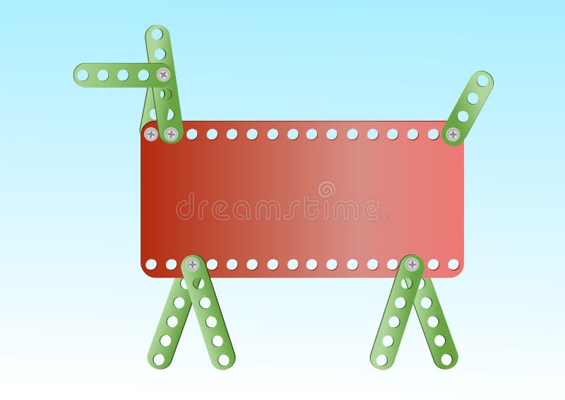 Metal constructing dog stock vector. Illustration of construction ...