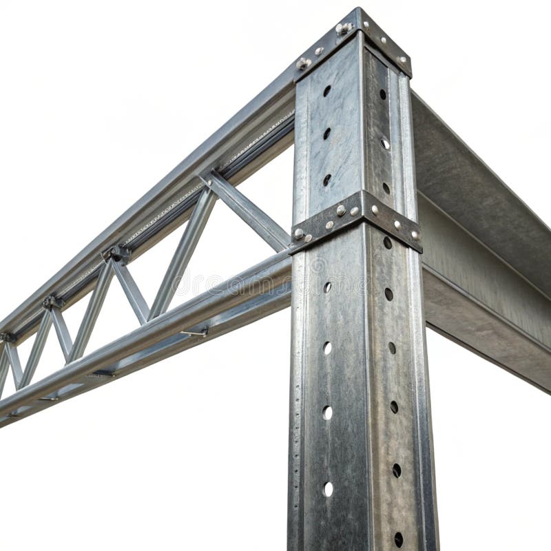 Metal Construction Beam Steel Structure Stock Illustration ...