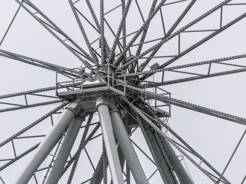 Metal Construction Ferris Wheel Background Stock Image - Image of ...