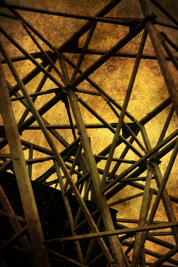 Metal Construction Grunge Concept Stock Photo - Image of girder, metal ...