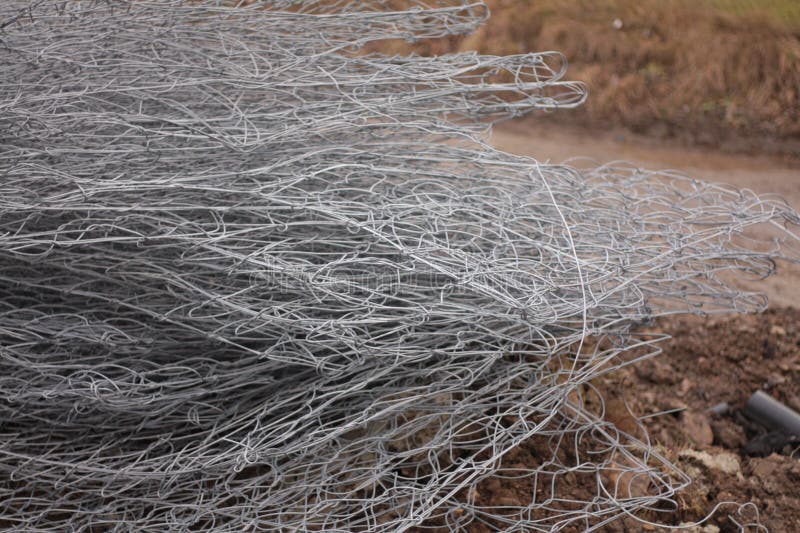 Construction Mesh, Building Material Stock Image - Image of built ...