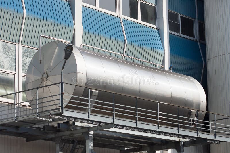 Metal Construction, in the Photo Metal Structures of the Milk ...