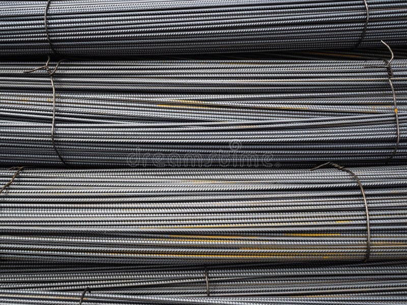 Construction Rods of Steel. Used To Strengthen Concrete Structures ...