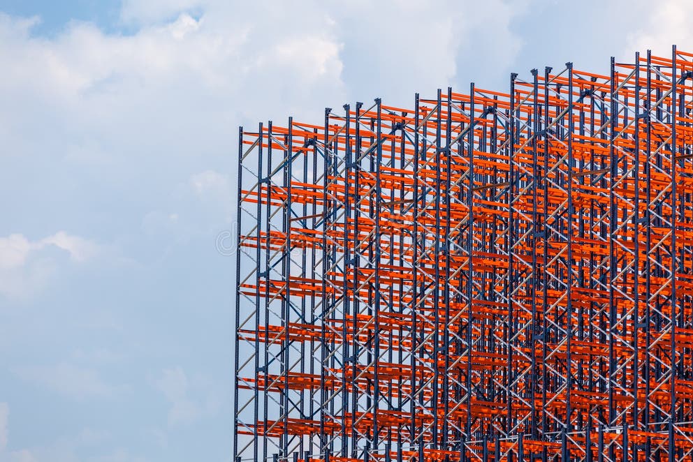 Metal Construction on the Sky Background Stock Photo - Image of metal ...