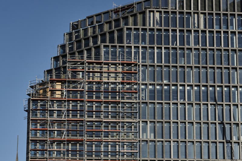Metal Construction of a Skyscraper Under Construction Stock Image ...