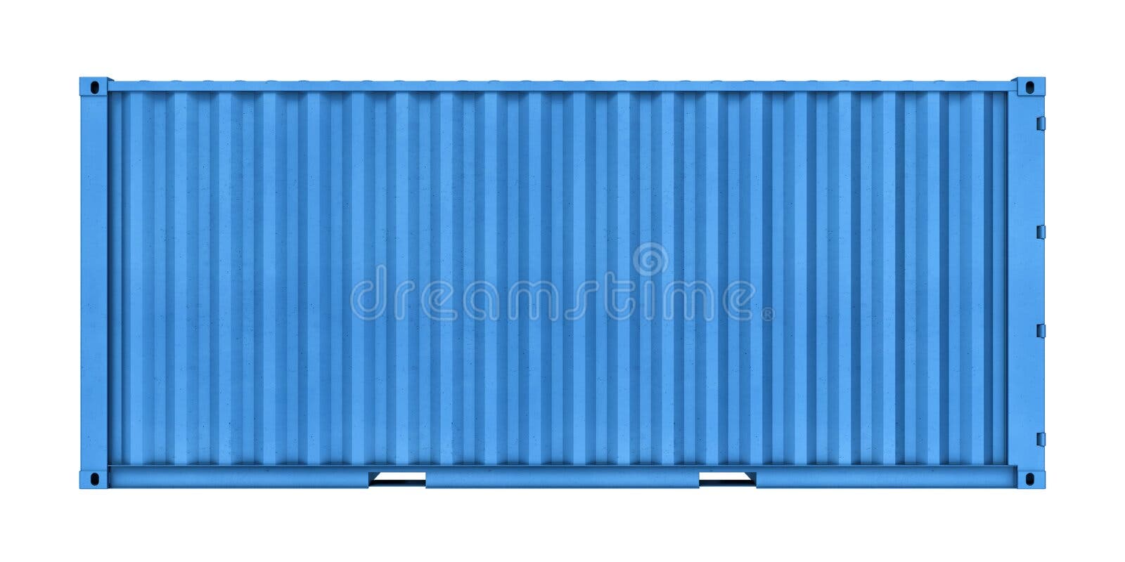 Red Metal Freight Shipping Container Isolated Stock Photo - Image of ...