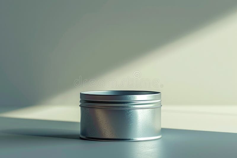 A Metal Container Sitting on a Table, Possibly Holding or Storing ...