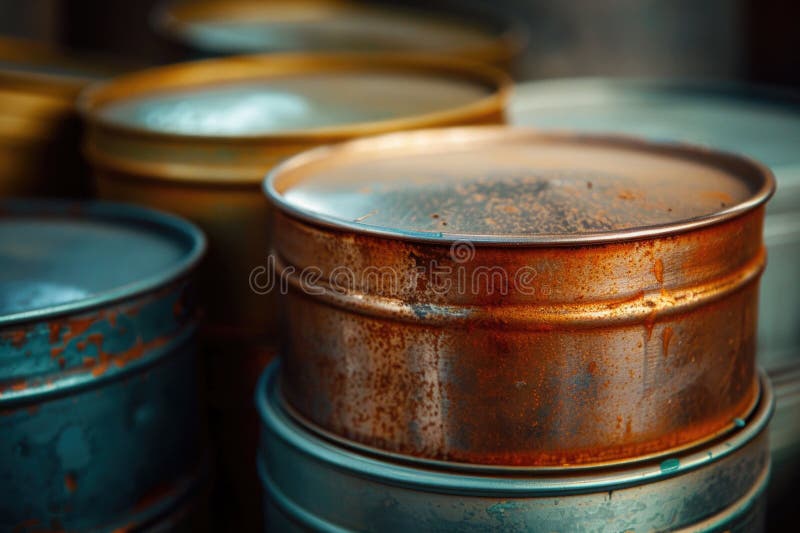 Metal Containers Stacked Together Textured Rusty Stock Photos - Free ...