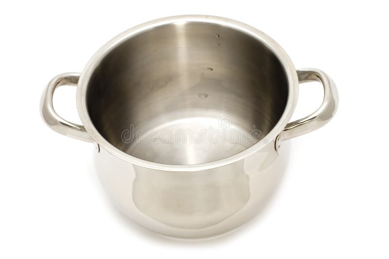 Metal cooking pan stock image. Image of metal, isolated - 4051647