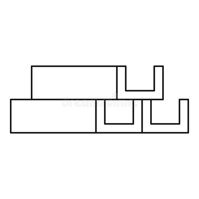 Metal Corner Icon, Outline Style Stock Vector - Illustration of line ...