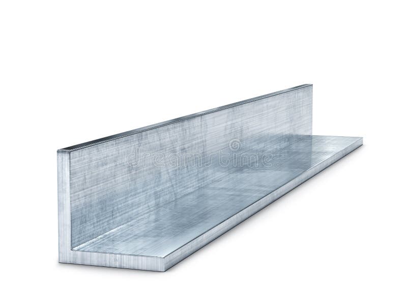 Metal Corner Isolated on a White Background. 3d Rendering Stock ...